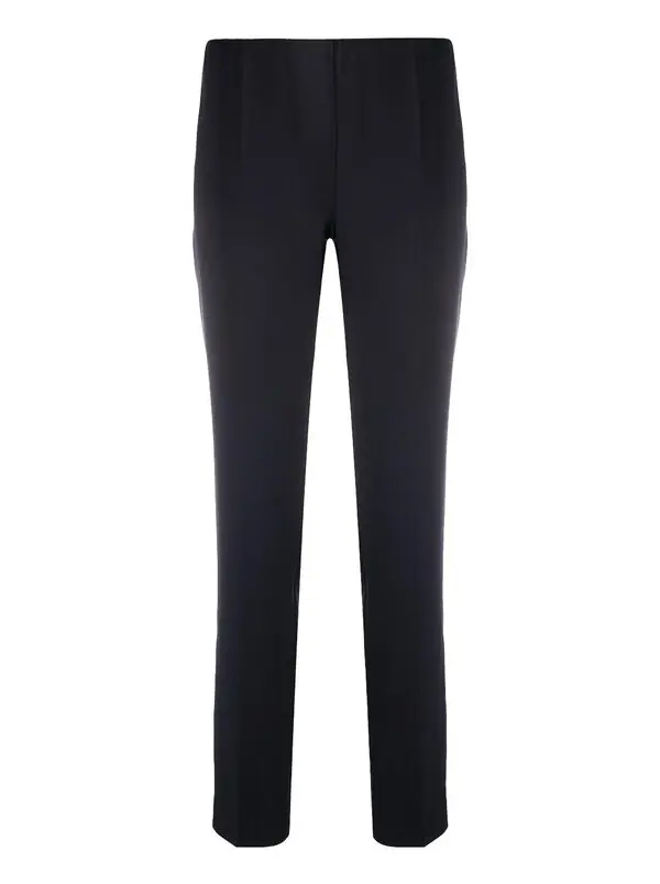 PAROSH Tapered Leg Trousers - Navy