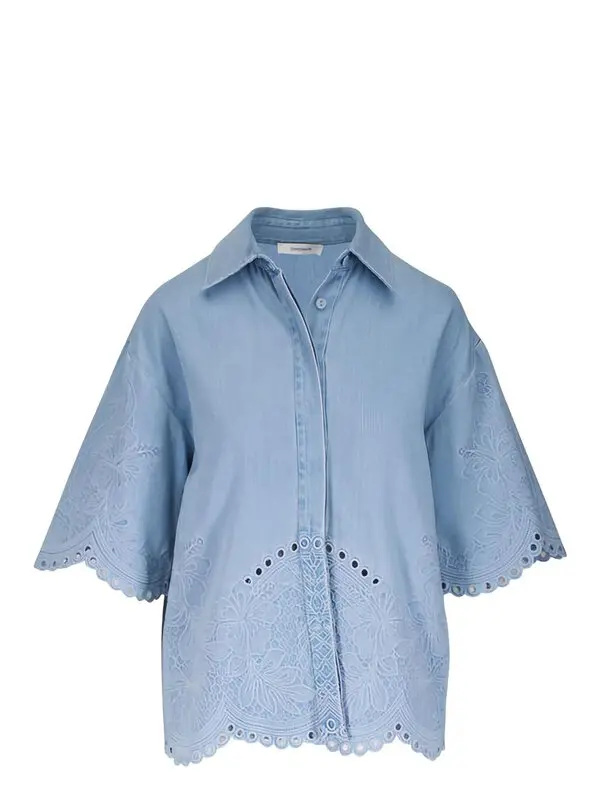 Zimmermann Daylight Denim Shirt - Clear Blue