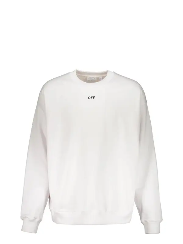 Off White Logo Sweatshirt - White