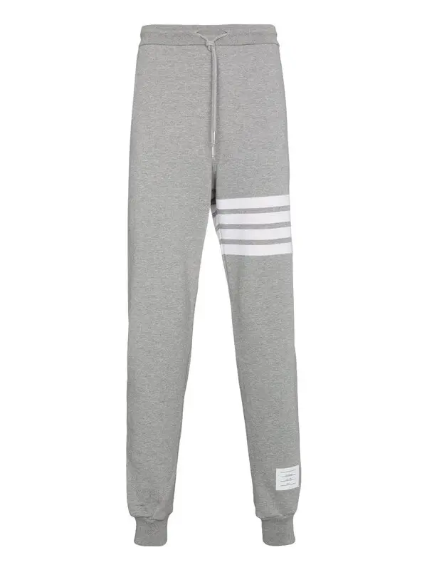 Thom Browne Bar Stripe Track Pants - Light Grey