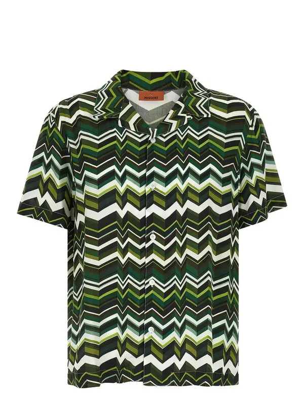 Missoni Irregular Zigzag Shirt - Green