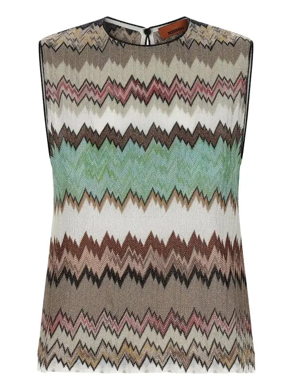 Missoni Zigzag Lamé Top - Multicolor