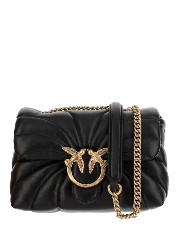 Pinko Mini Love Puff Shoulder Bag - Black