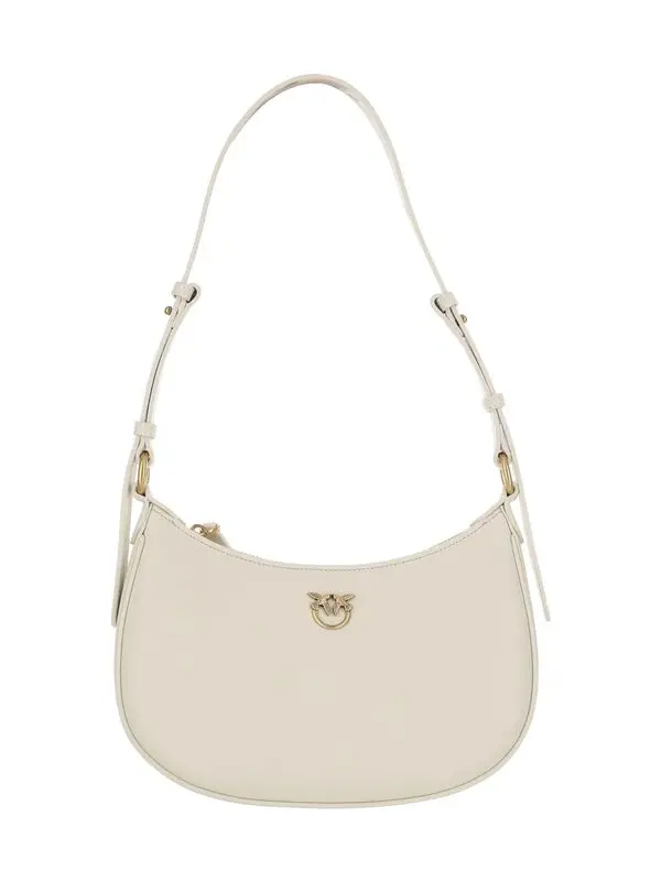 Pinko Simply Love Half Moon Mini Bag - White