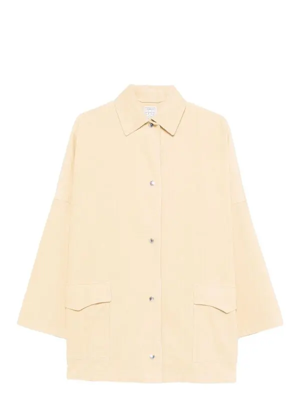 TOTEME Cotton Overshirt Jacket - Beige
