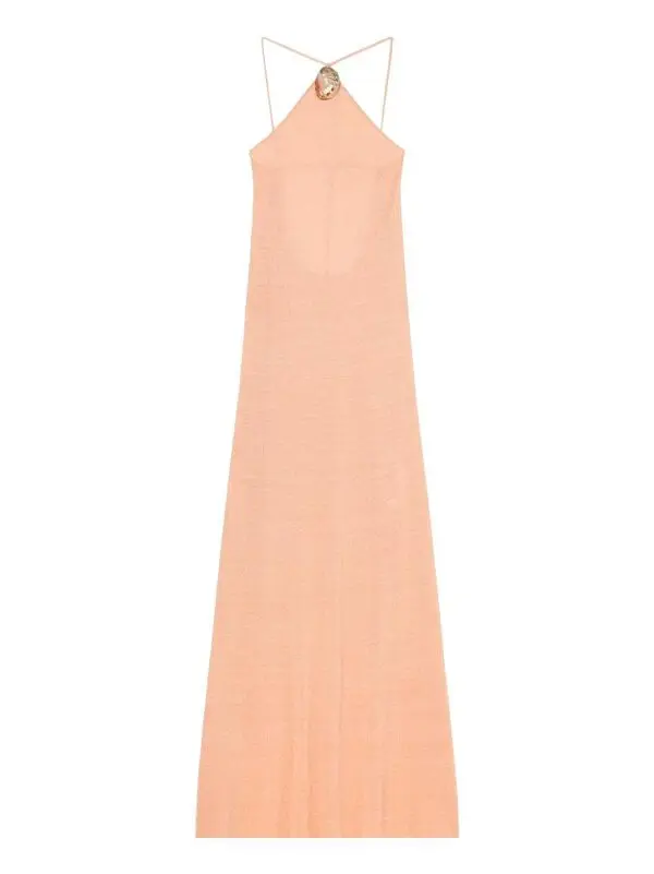 Alanui Halter Neck Dress - Soft Pink