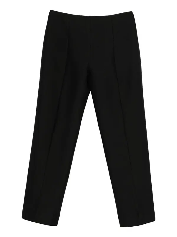 TOTEME Wool Slim Trousers - Black