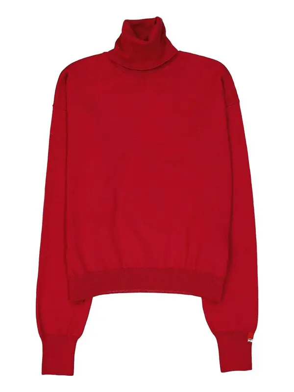 Herno Virgin Wool Turtleneck Pullover - Red