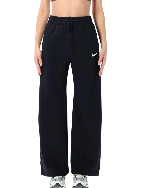 Nike Wide-leg Fleece Trousers - Black