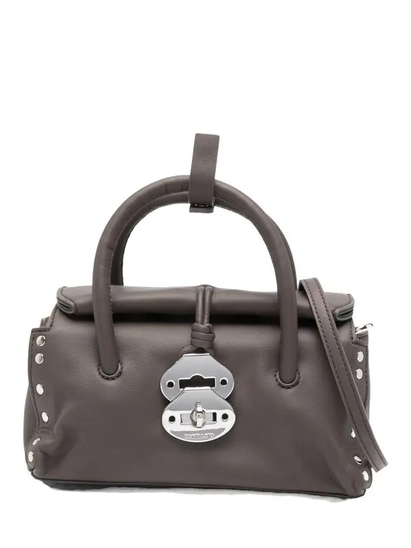 ZANELLATO Dotta Saeta Baby Leather Handbag - Brown