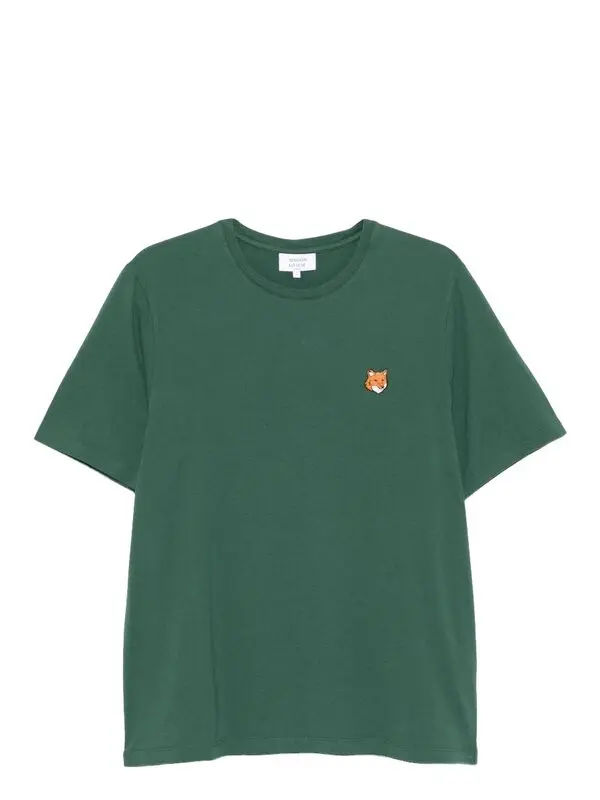 Maison Kitsuné Fox Head Cotton T Shirt - Green