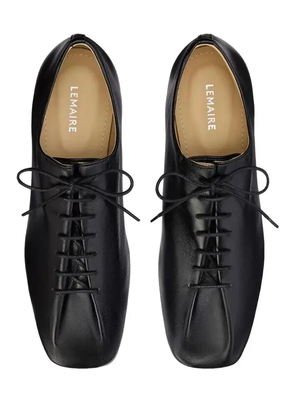 LEMAIRE Souris Flat Classic Derbies - Black