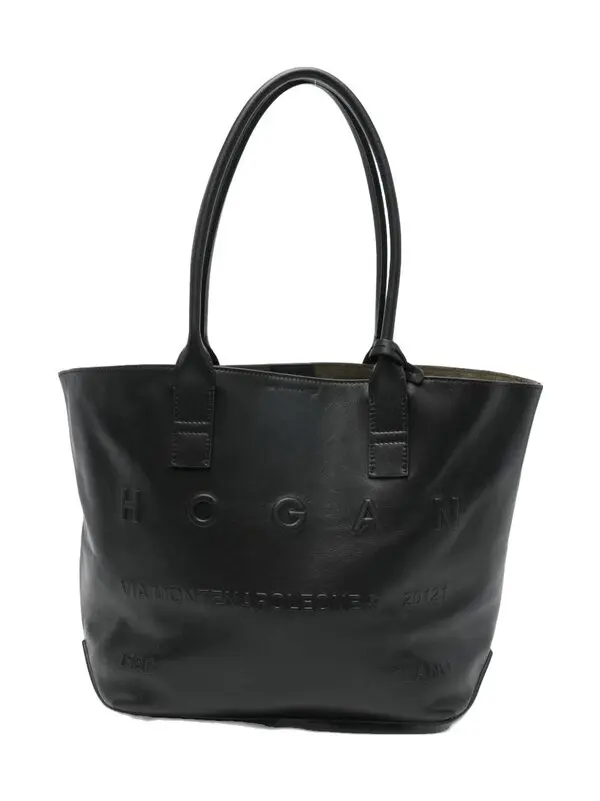 Hogan Small Leather Tote - Black