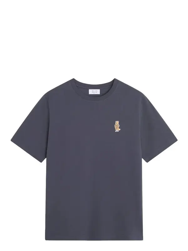 Maison Kitsuné Dressed Fox Cotton T Shirt - Blue