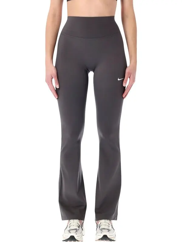 Nike One High-waisted Flared Leggings - Grey