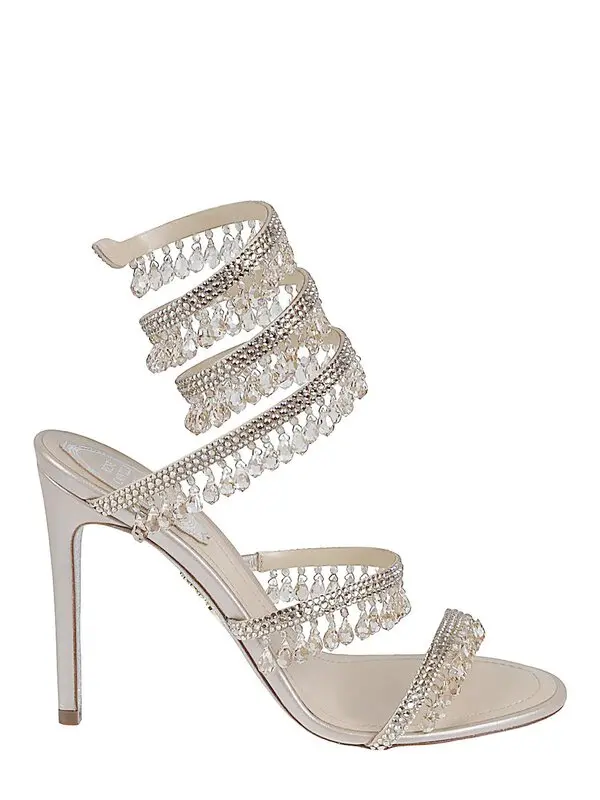 Rene Caovilla Chandelier Sandals - Beige