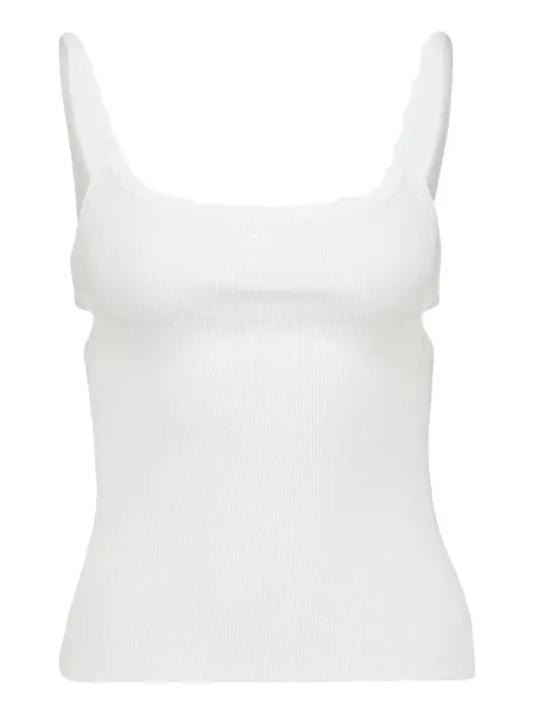 COURREGES Cotton Tank Top - White