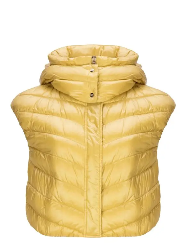 Herno Goose Down Padded Vest - Yellow