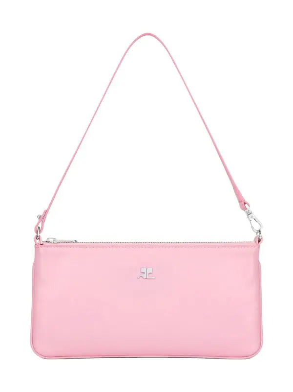 COURREGES Leather Mini Bag - Pink
