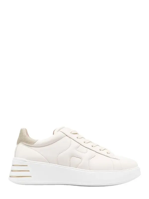 Hogan Rebel Leather Sneakers - Beige