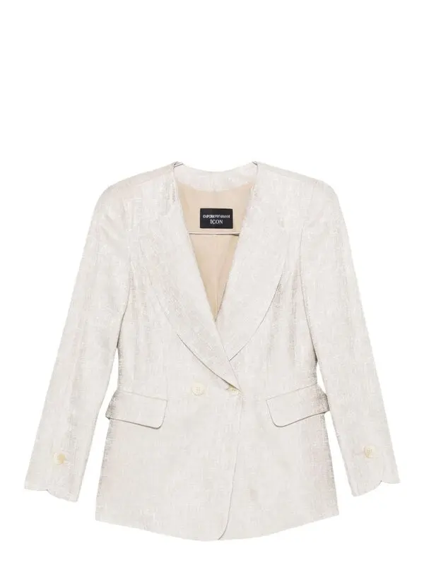 Emporio Armani Double-breasted Jacket - Beige