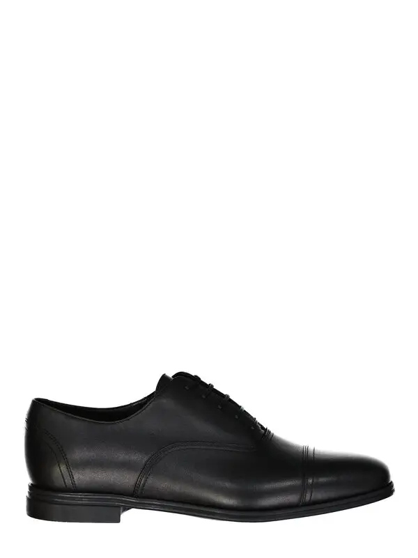 FERRAGAMO Leather Loafers - Black