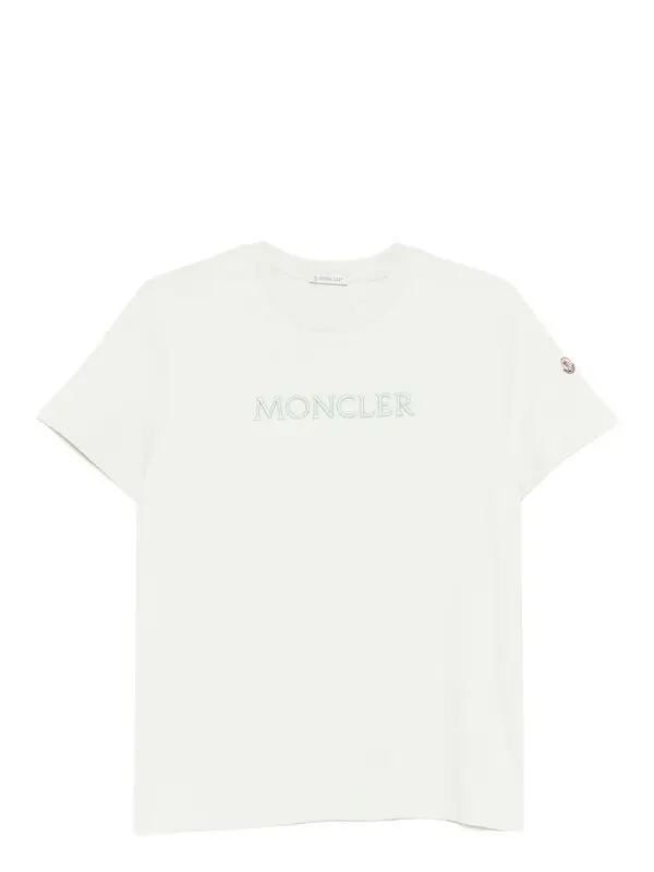 Moncler Logo Cotton T-shirt - Verde Acqua