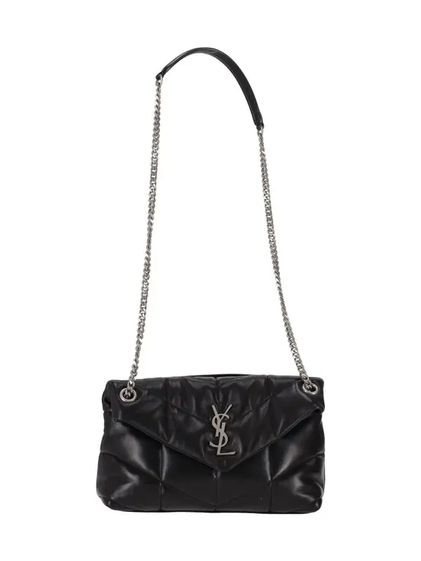 Saint Laurent Puffer Shoulder Bag - Noir