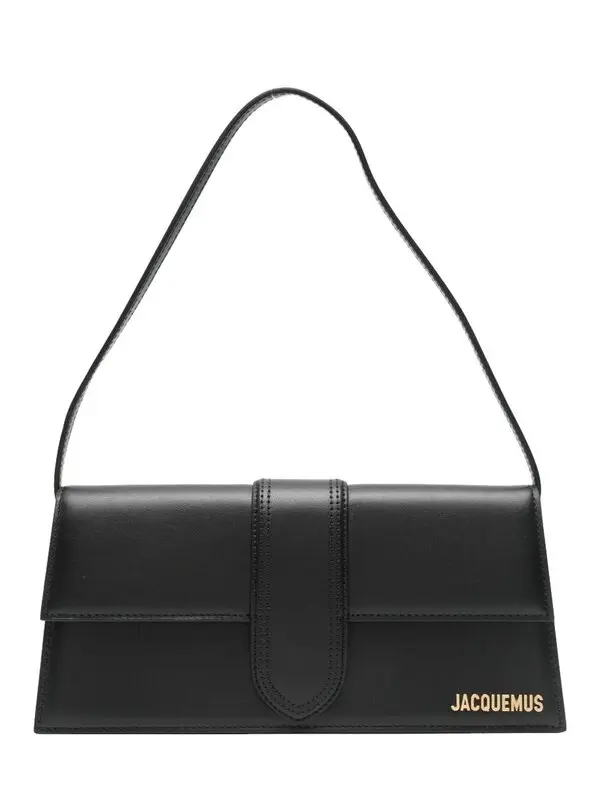 Jacquemus Le Bambino Long Leather Shoulder Bag - Black