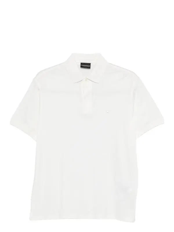 Emporio Armani Cotton Polo Shirt - White