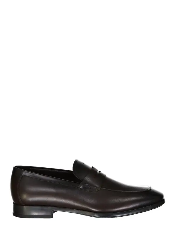 FERRAGAMO Leather Loafers - Brown