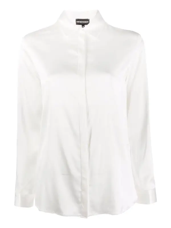 Emporio Armani Silk Shirt - White