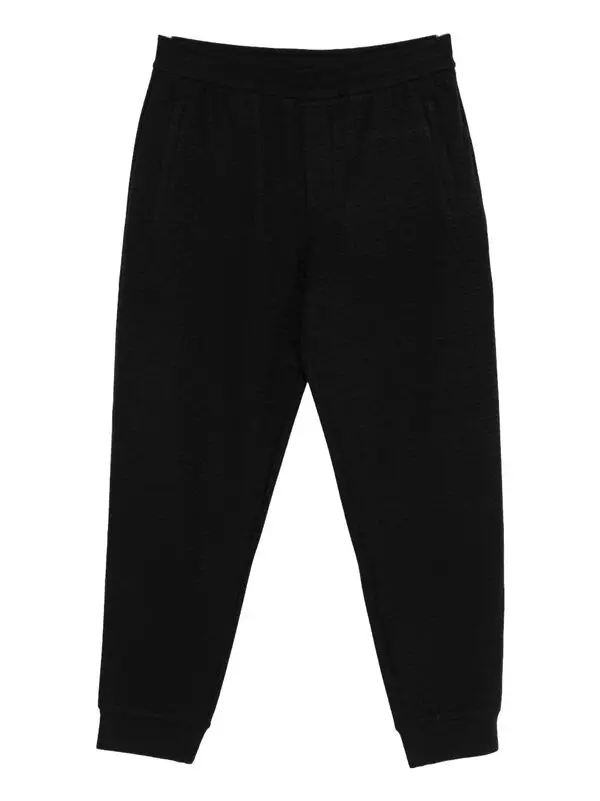 Emporio Armani Cotton Blend Sweatpants - Black