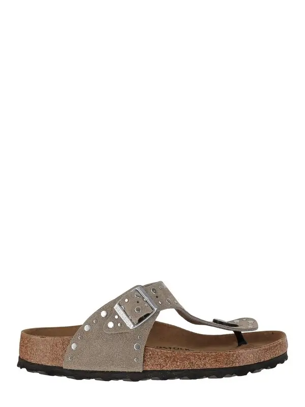 BIRKENSTOCK Gizeh Rivet Sandals - Beige