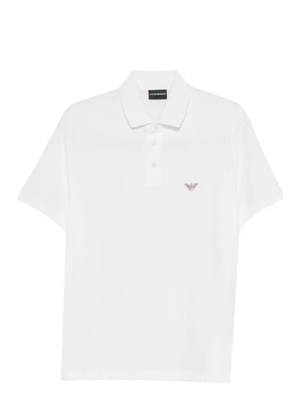 Emporio Armani Cotton Polo Shirt - White
