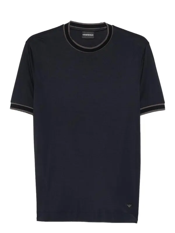 Emporio Armani Logo T Shirt - Blue