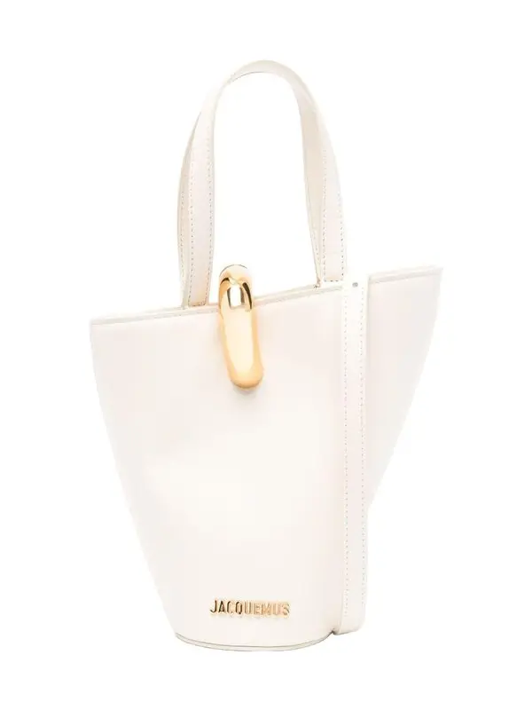 Jacquemus Le Petit Bambola Leather Bucket Bag - Ivory