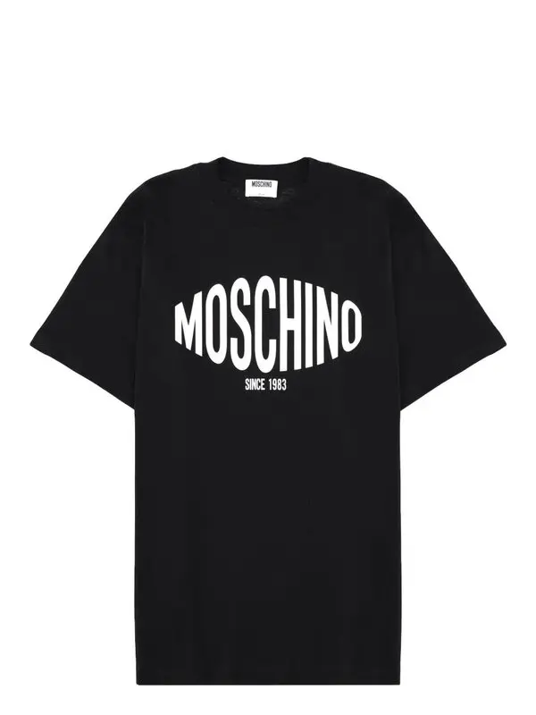 Moschino T Shirt With Logo - Black