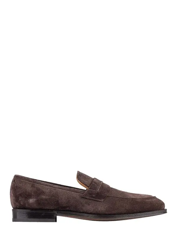 FERRAGAMO Suede Loafers - Brown