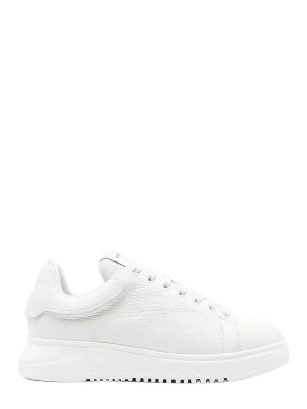 Emporio Armani Leather Sneakers - White