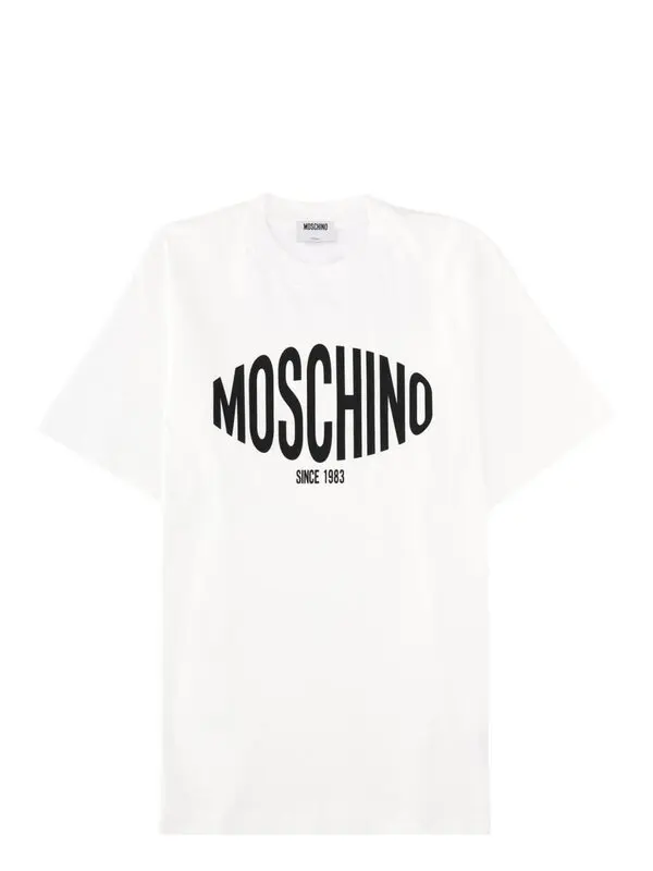 Moschino T Shirt With Logo - White