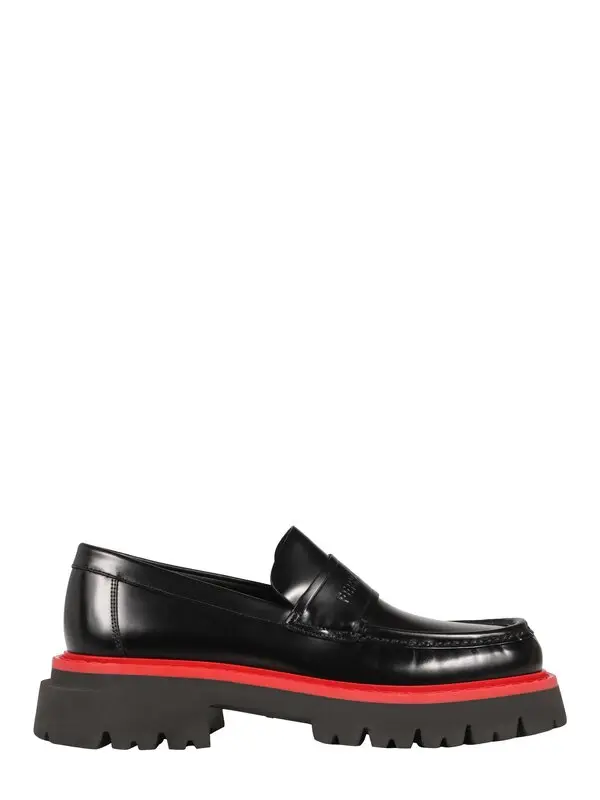 FERRAGAMO Leather Loafers - Black