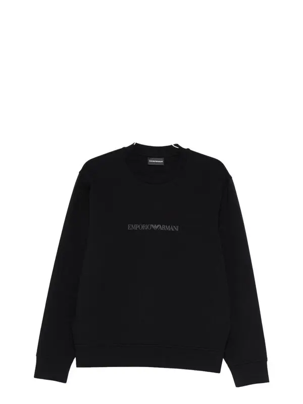 Emporio Armani Logo Cotton Sweatshirt - Blue