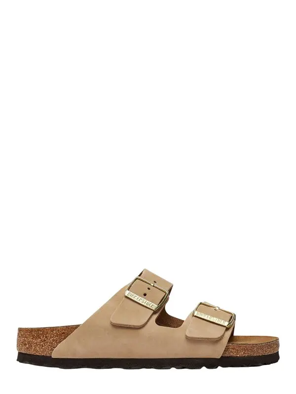 BIRKENSTOCK Arizona Leather Sandals - Beige