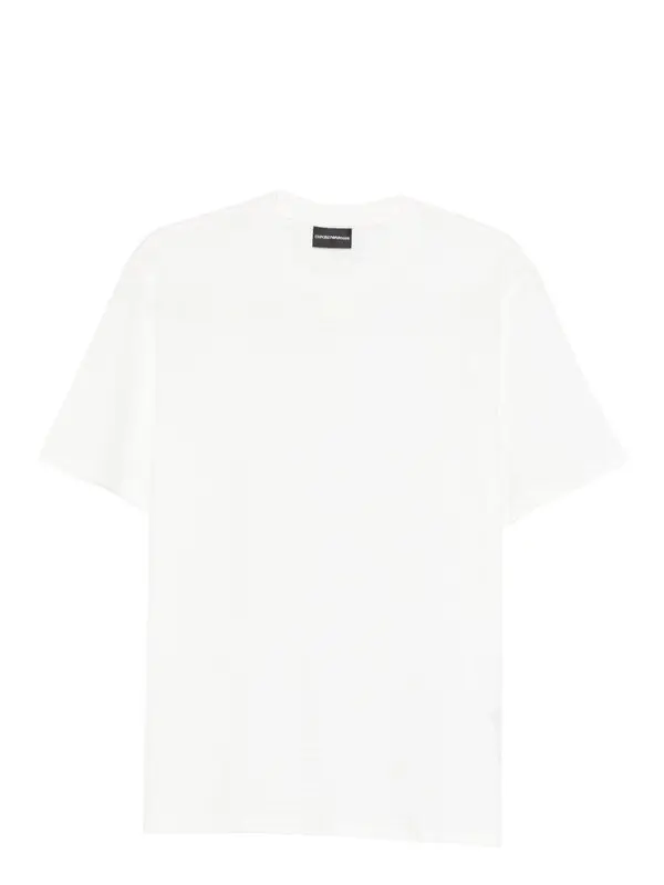 Emporio Armani Logo Cotton T Shirt - White