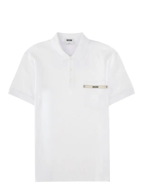 Moschino Polo With Logo - White