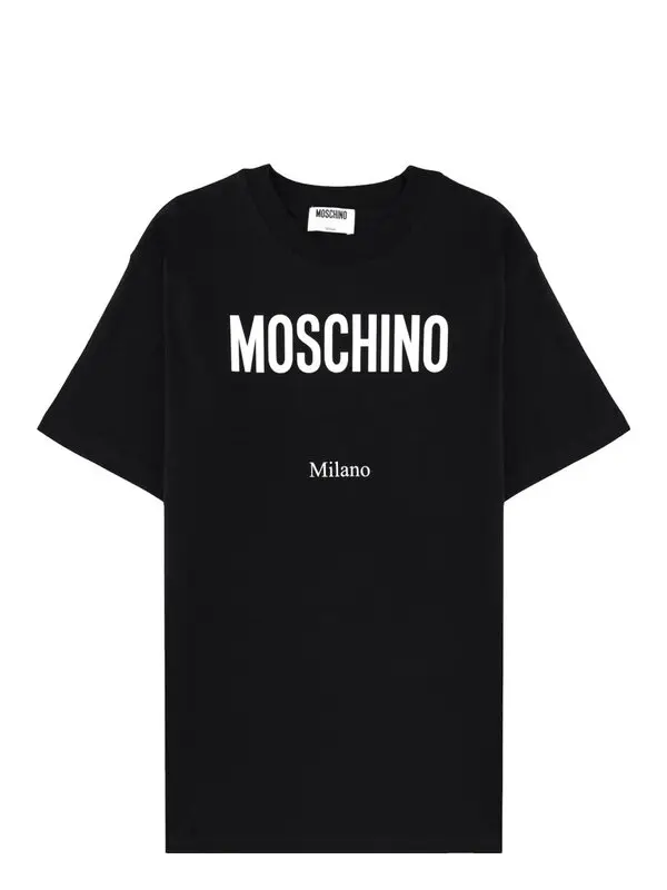 Moschino T-shirt With Front Logo - Black