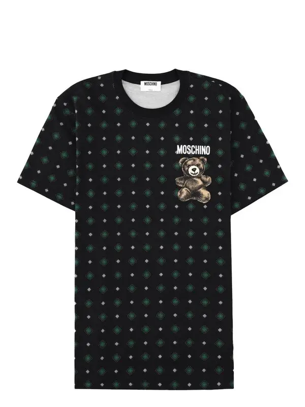 Moschino T Shirt With Logo - Black