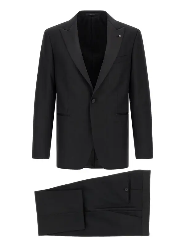 Tagliatore Napoli' Tuxedo Dress - Black