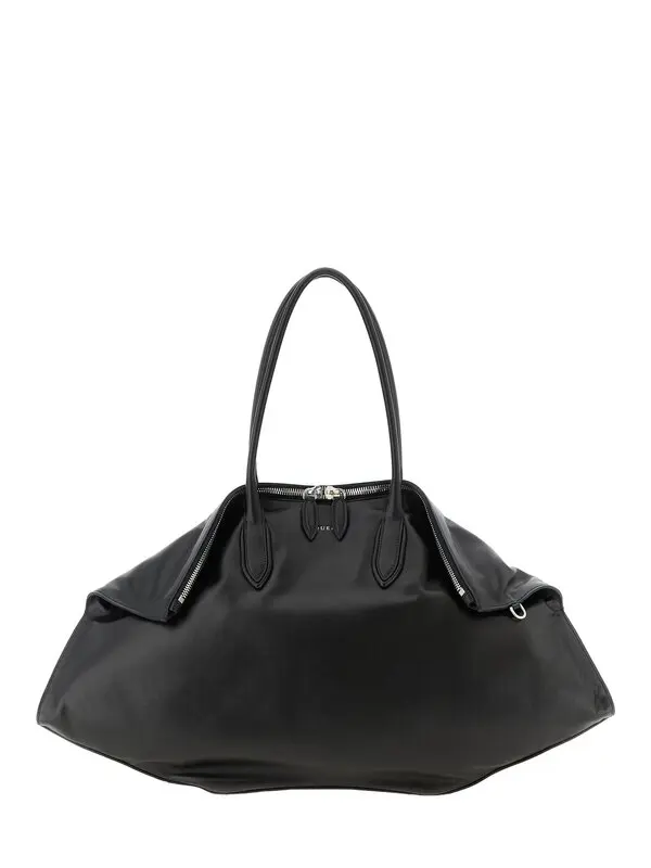 Alexander McQueen Maxi Manta Shoulder Bag - Black